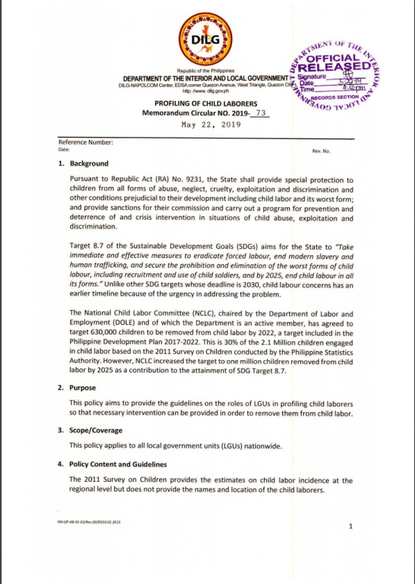 Other Issuances - Batang Malaya