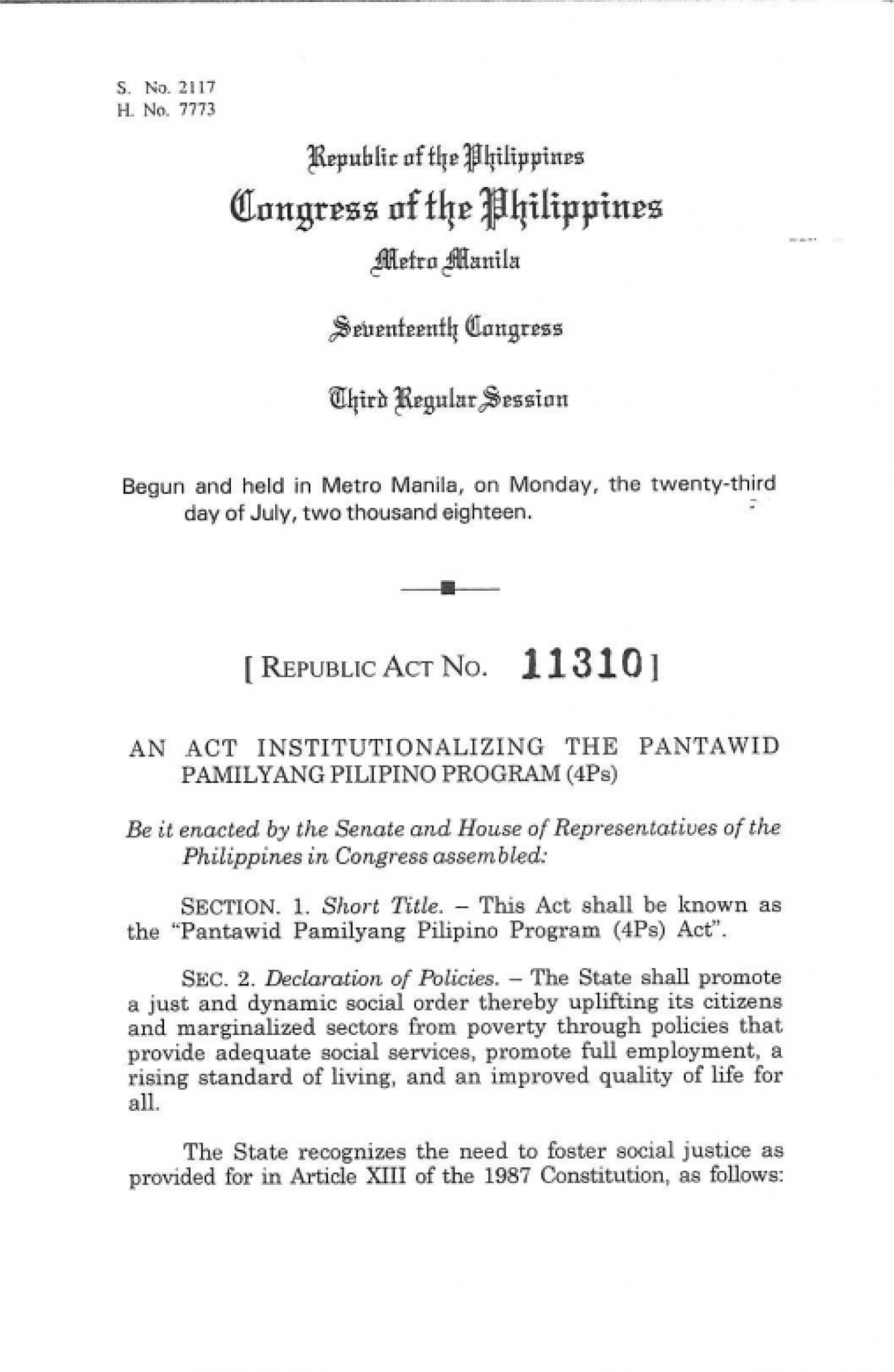 National Laws - Batang Malaya