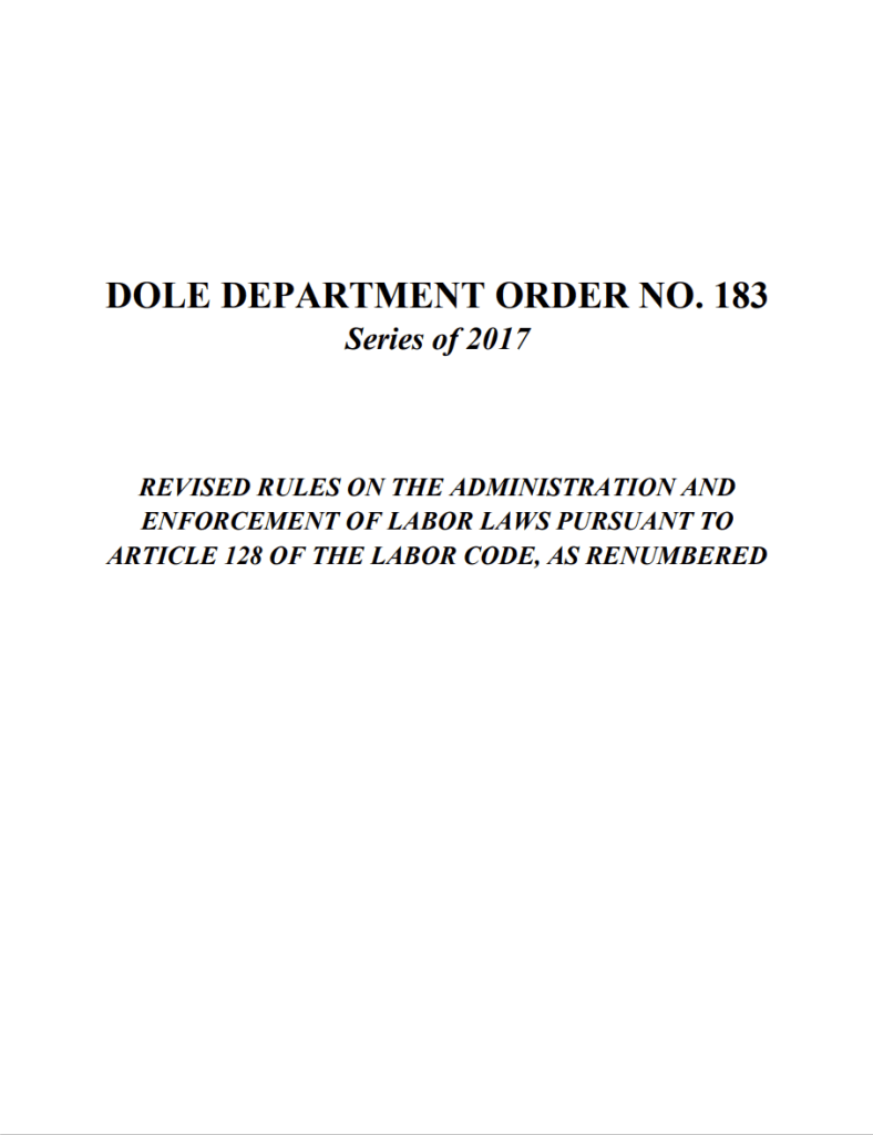 DOLE Issuances - Batang Malaya