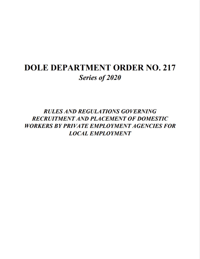DOLE Issuances - Batang Malaya